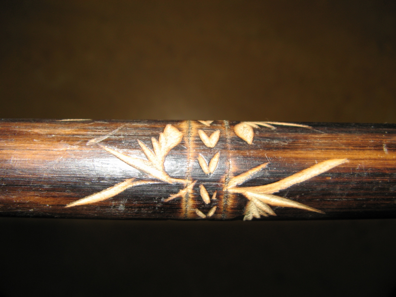 Dark carved and fire hardened Arnis stick – Equipment – Abanico GmbH ...